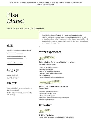 Create your CV online easily with MakeMyCV