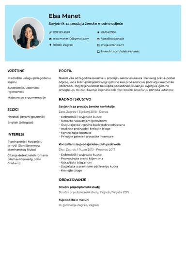 Izradite svoj životopis online jednostavno s MakeMyCV