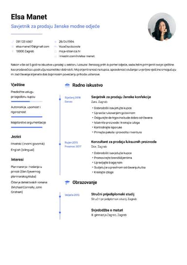 Izradite svoj životopis online jednostavno s MakeMyCV