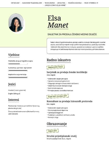 Izradite svoj životopis online jednostavno s MakeMyCV